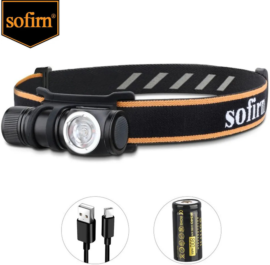 Sofirn HS10 USB-C Rechargeable LED Headlamp with Battery US$14.80 (~A ...