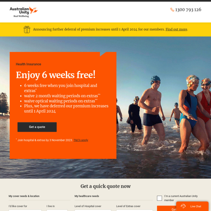 Join And Maintain Hospital And Extras Cover For 60 Days And Get 6 Weeks join-and-maintain-hospital-and-extras-cover-for-60-days-and-get-6-weeks