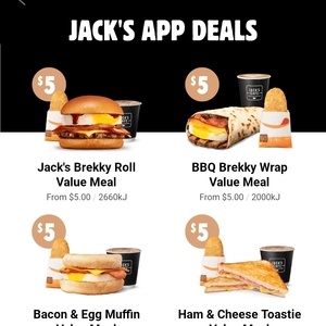 Hungry jacks breakfast menu store