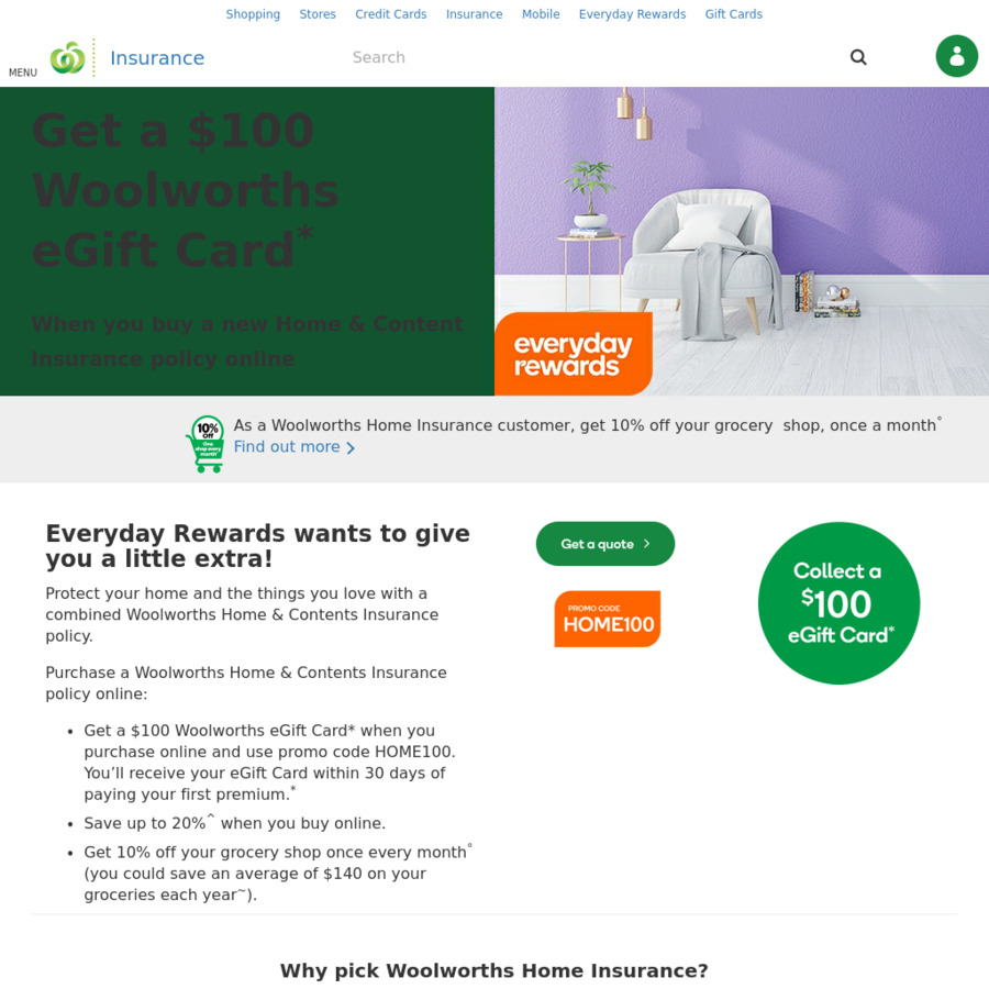 Bonus 100 Woolworths EGift Card Up To 20 Off With New Home bonus-100-woolworths-egift-card-up-to-20-off-with-new-home