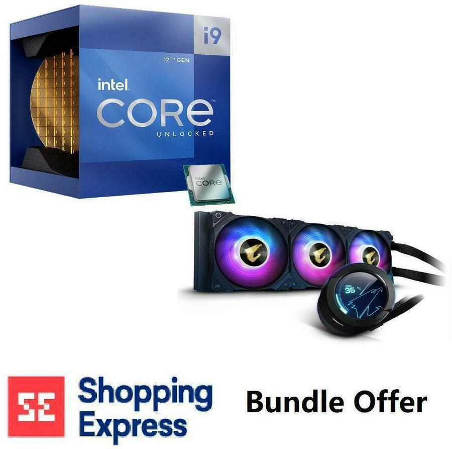 Intel Core I9 12900K CPU Gigabyte AORUS WATERFORCE X 360 AIO 360mm intel-core-i9-12900k-cpu-gigabyte-aorus-waterforce-x-360-aio-360mm